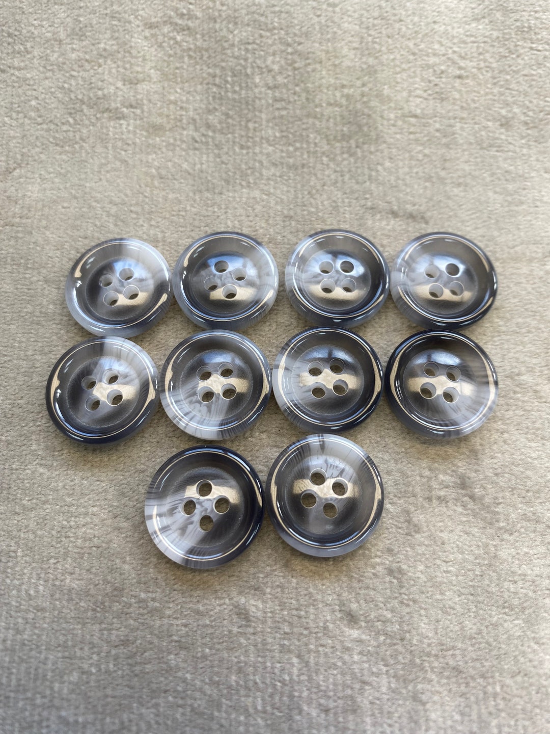 Glossy Buttons Grey Shaded Suit Design 14mm a Set of 10 - Etsy