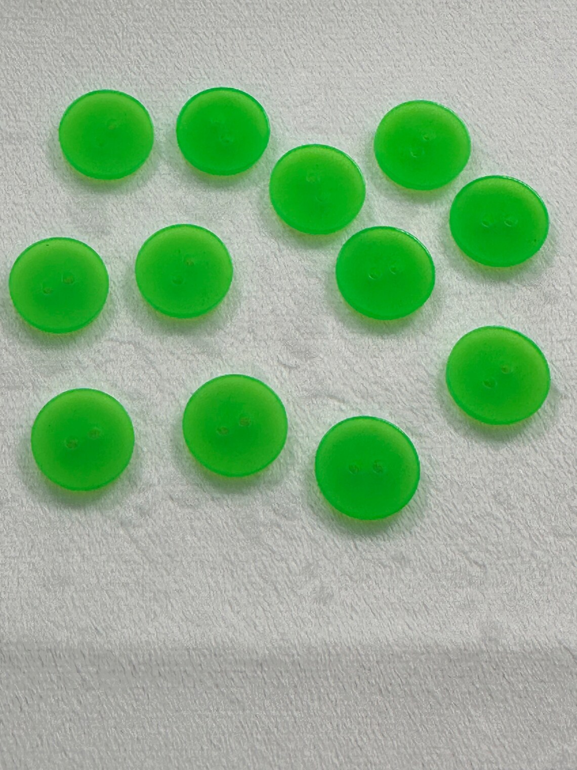 Neon Buttons Green 18mm a Set of 12 With a Glossy Finish - Etsy