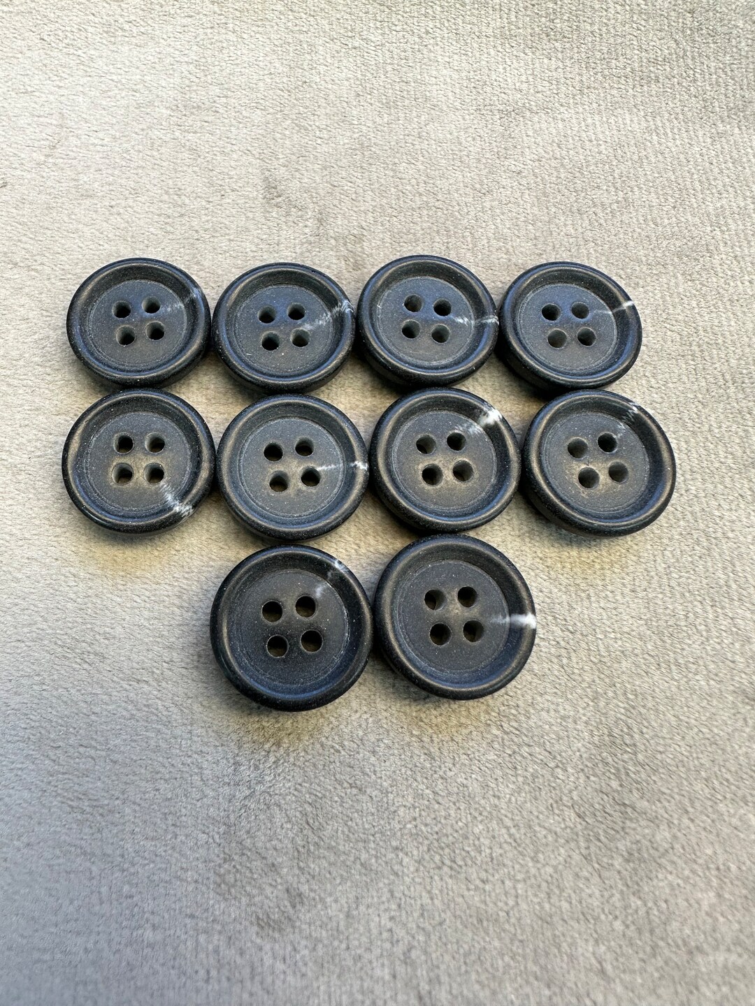 Ombre Buttons Black Matt Finish 17mm a Set of 10 - Etsy