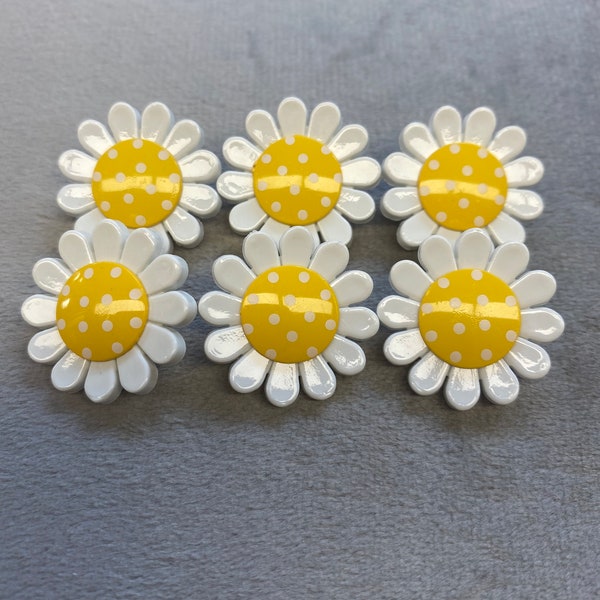 Yellow Daisy White - Etsy