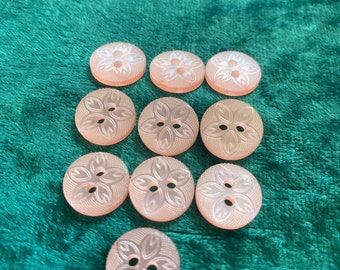 Peach Buttons | Etsy