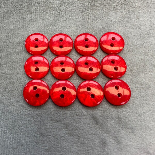 Red Sewing Buttons - Etsy