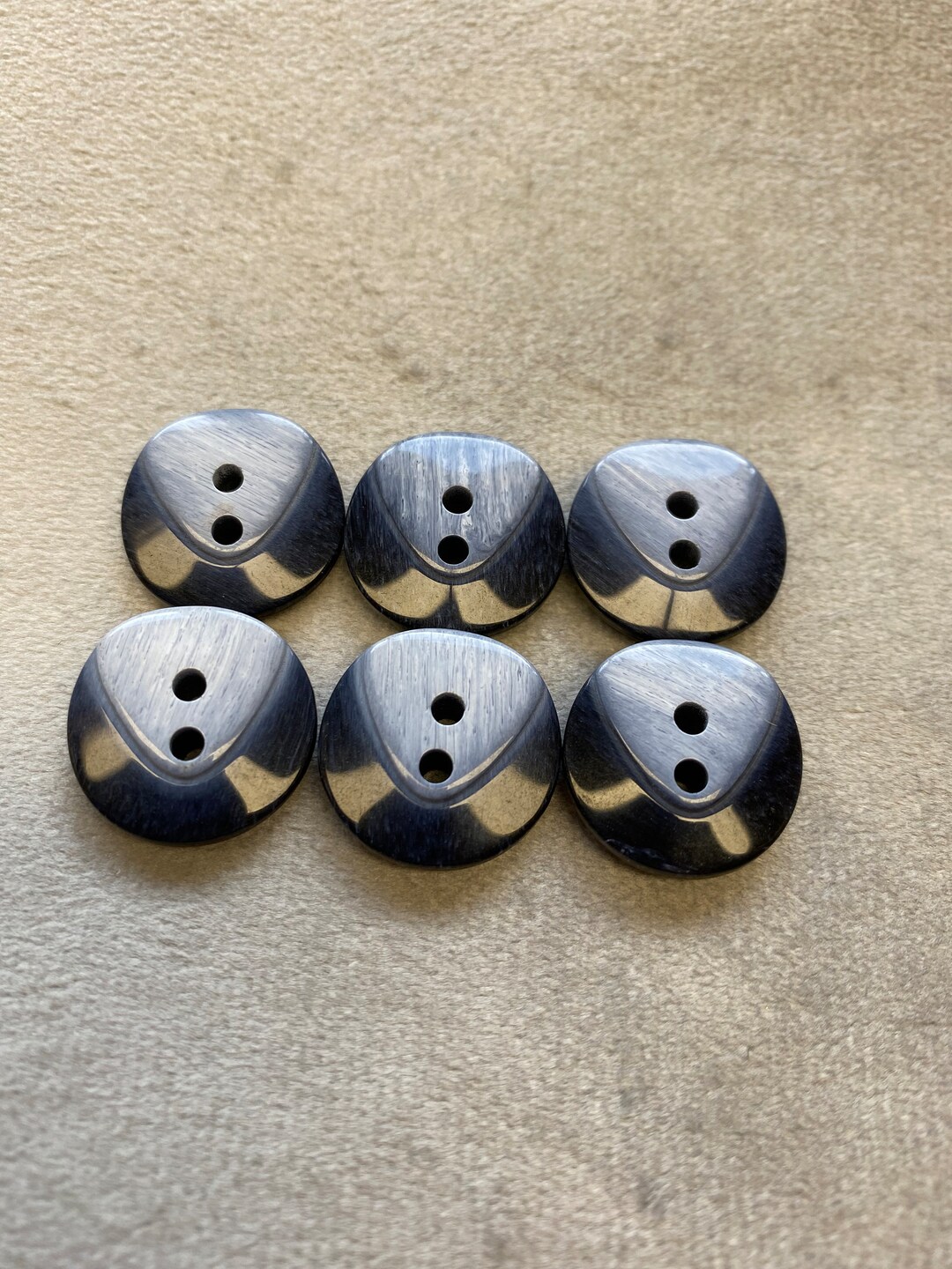 Glossy Buttons Navy Blue Shaded Design 18mm a Set of 6 - Etsy