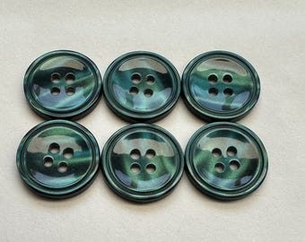 Ombre Buttons Forest Green 24mm a Set of 6 - Etsy