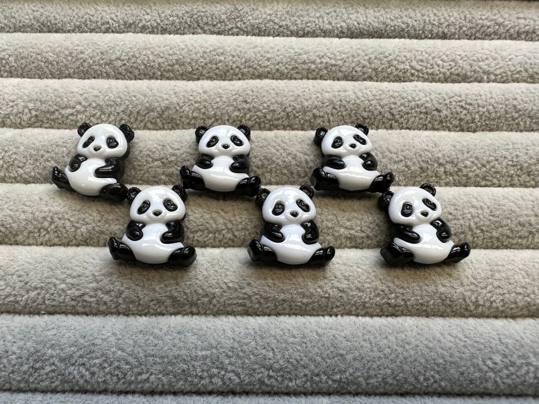 Panda Buttons Black and White 19mm X 20mm a Set of 6 - Etsy