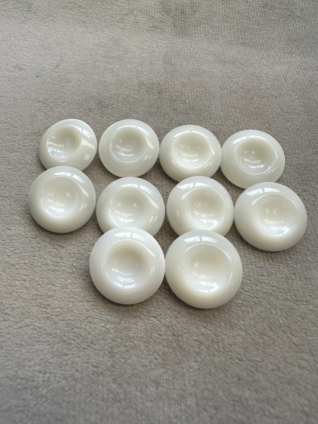 Ombre Buttons Light Cream Dimple Design 17mm a Set of 10 - Etsy