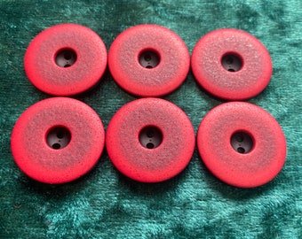 Cherry Red Buttons | Etsy
