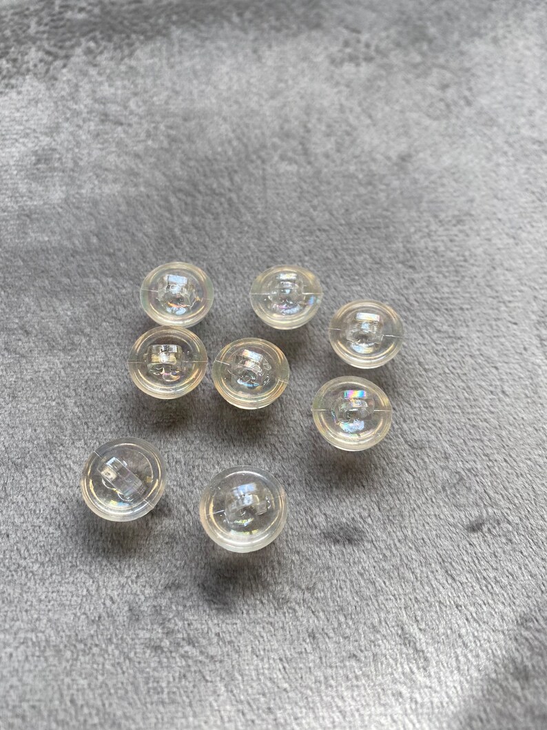 Iridescent Buttons Bubble Effect 12mm a Set of 8 - Etsy UK