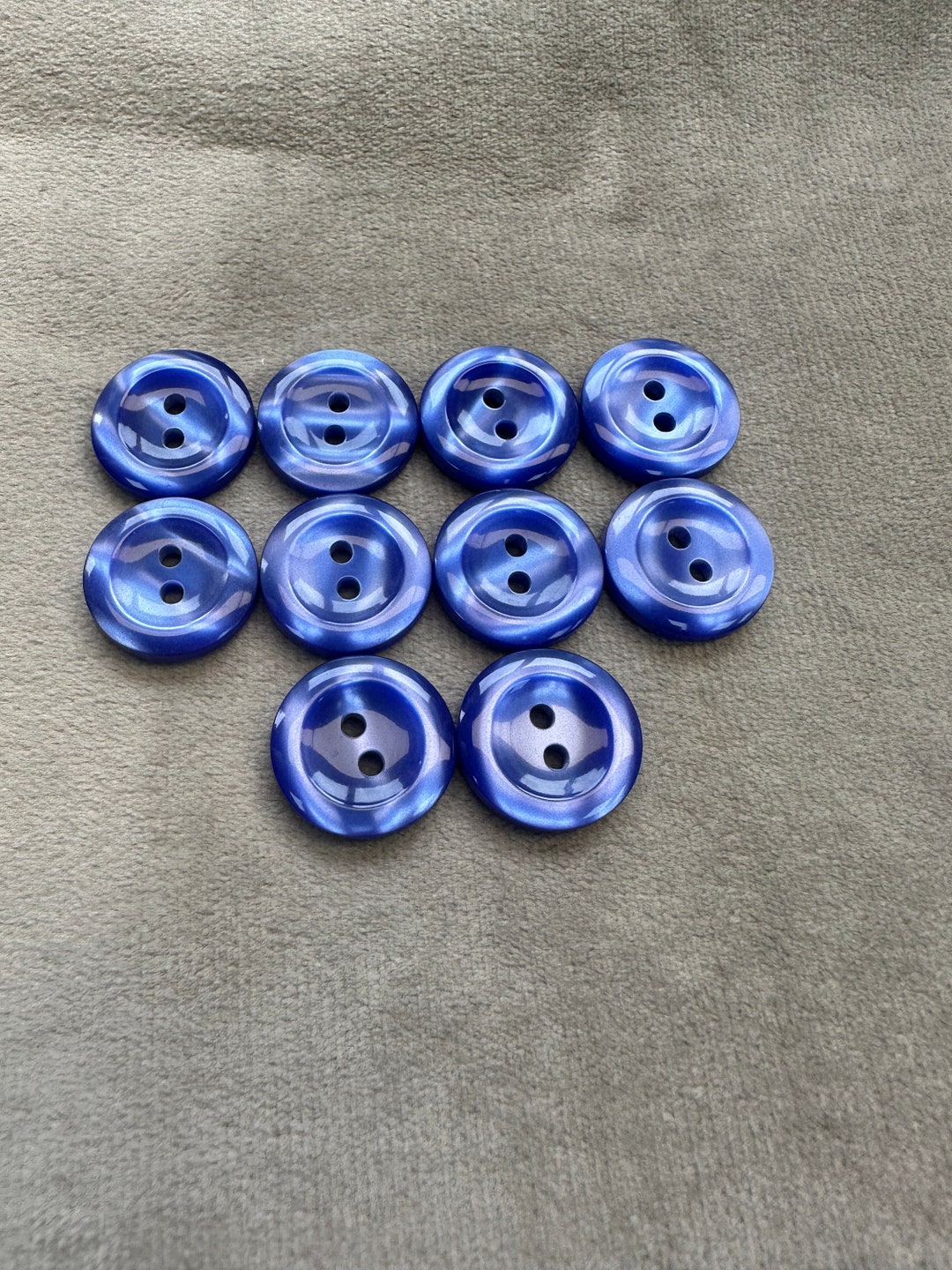 Pearly Buttons Royal Blue Classic Style 17mm a Set of 10 - Etsy