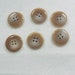 Camel Buttons 23mm a Set of 6 With a Gold-tone Inner Ring From Italy - Etsy