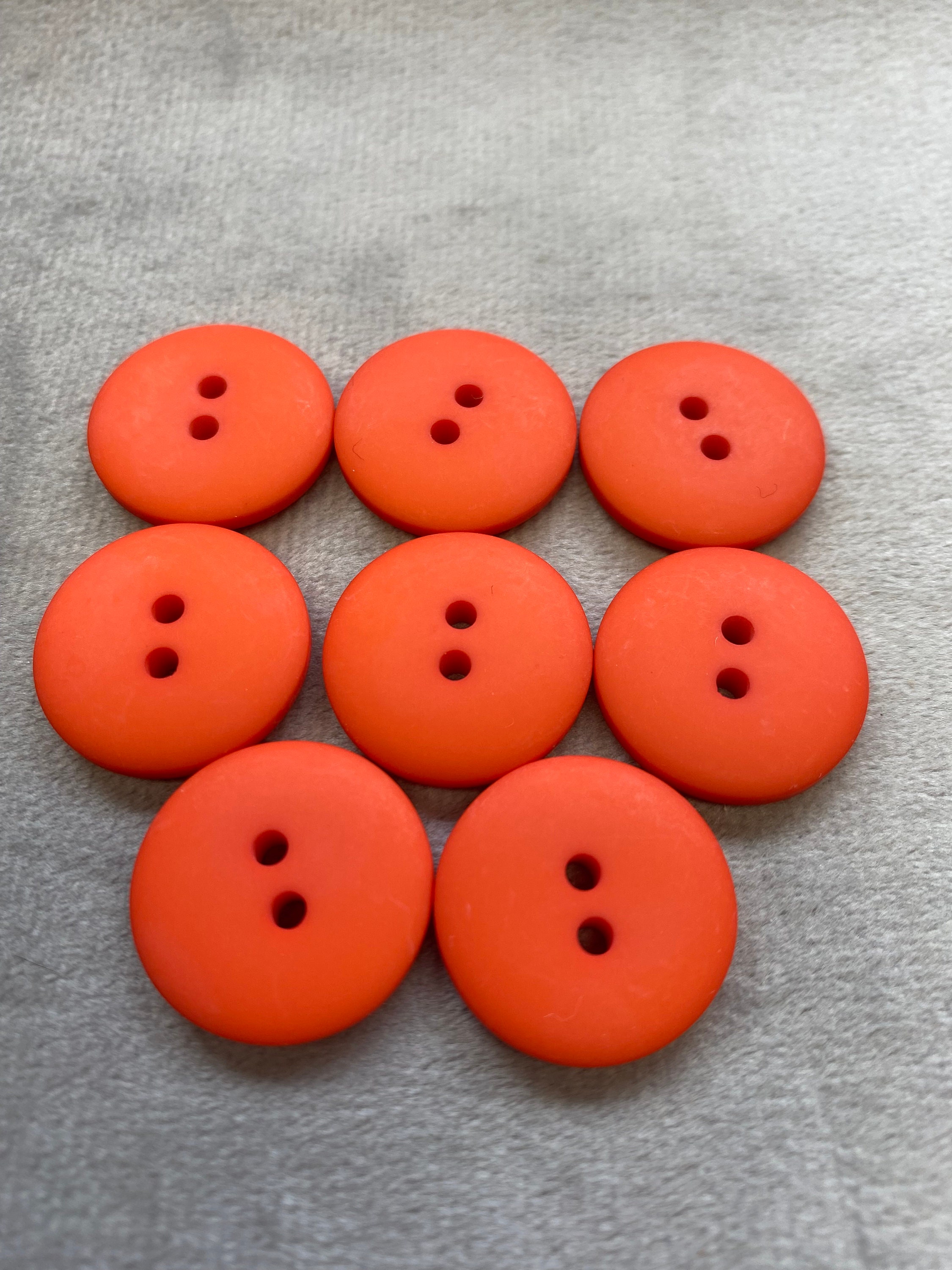 Orange Sewing Button