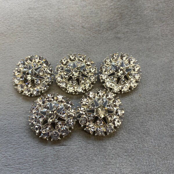 Rhinestone Buttons - Etsy