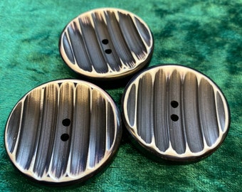 Black Buttons 35mm | Etsy