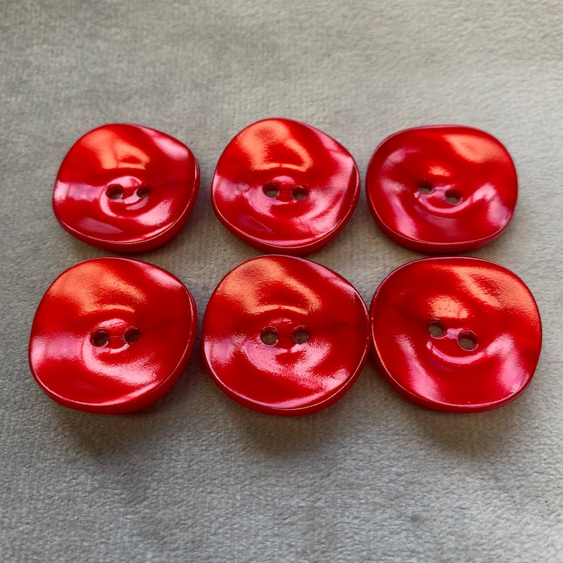 Red Vintage Buttons - Etsy