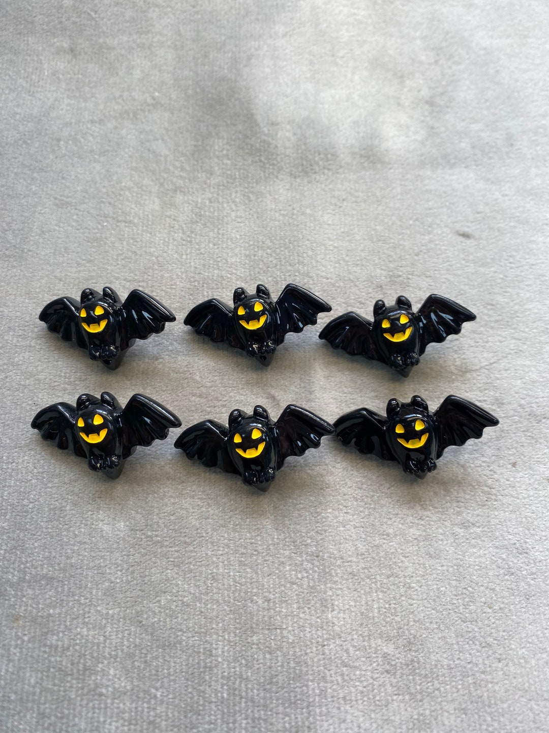 Bat Buttons Black and Yellow 32mm X 17mm a Set of 6 - Etsy