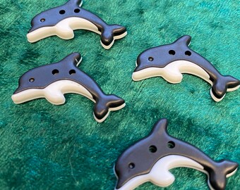 Dolphin Buttons | Etsy
