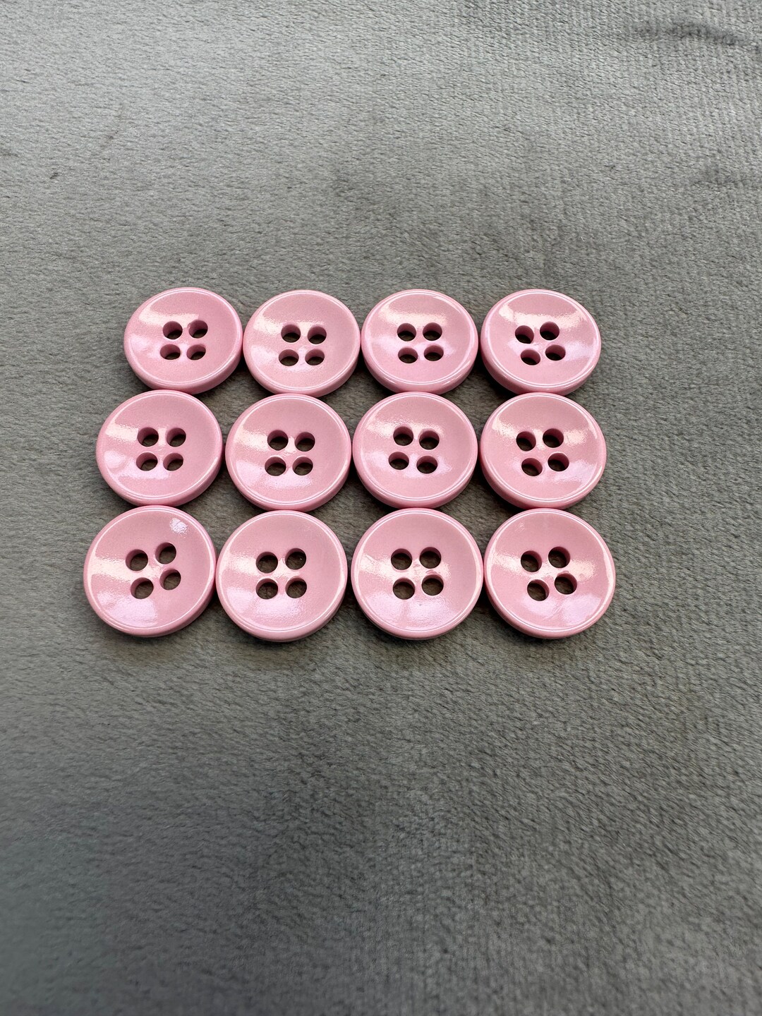 Glossy Buttons Pastel Pink Classic Style 13mm a Set of 12 - Etsy