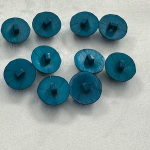 Teal Buttons 20mm a Set of 10 Faceted Dome Design on a Shank - Etsy