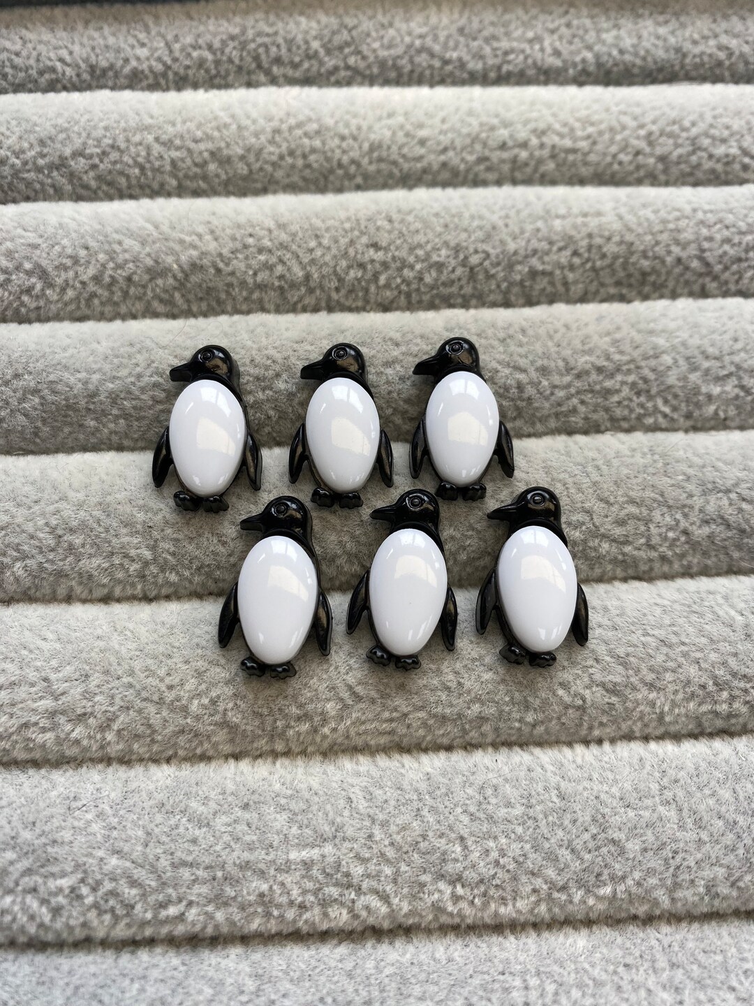 Penguin Buttons Black and White 11mm X 16mm a Set of 6 - Etsy