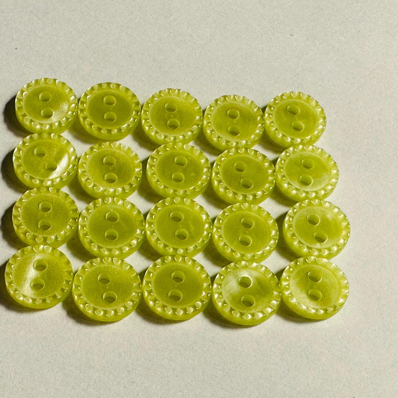 1/2 Lime Green Buttons - Etsy UK