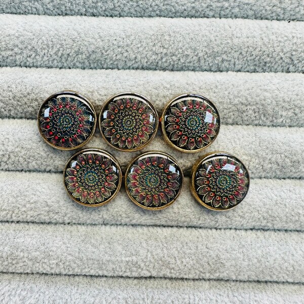 Enamel Buttons - Etsy