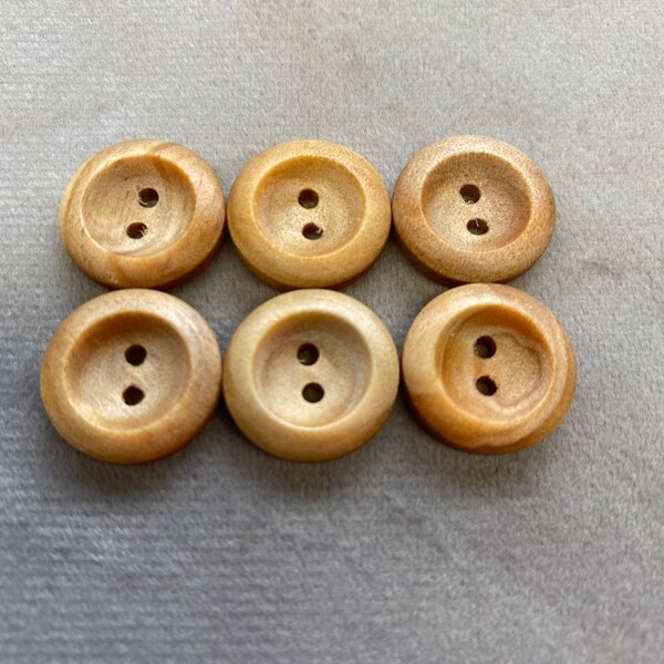Natural Wood Buttons - Etsy