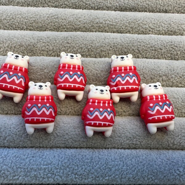 Polar Bear Buttons - Etsy