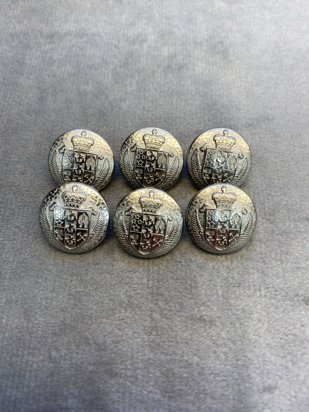 Blazer Buttons Silver Tone Metal Shield Design 15mm a Set of 6 - Etsy