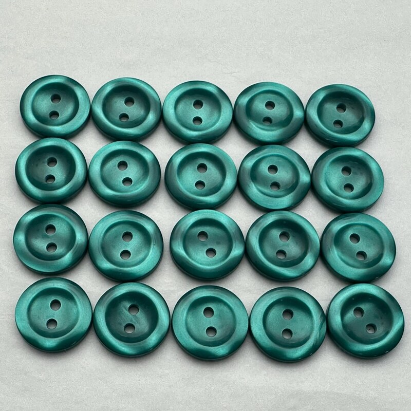 Teal Buttons - Etsy