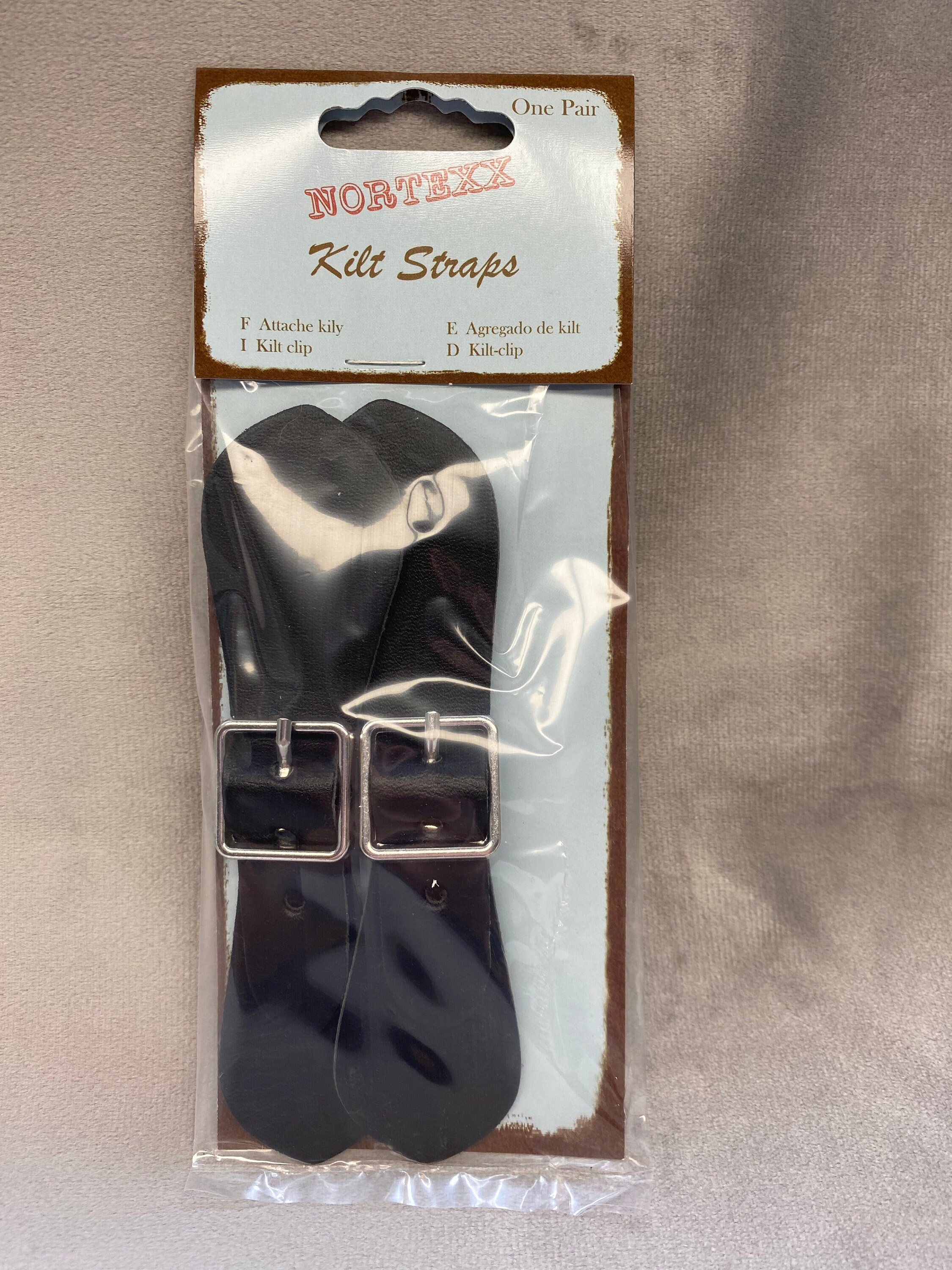 Kilt Strap Black 1 Pair 12.4cm X 3cm, Buckle 2cm. - Etsy