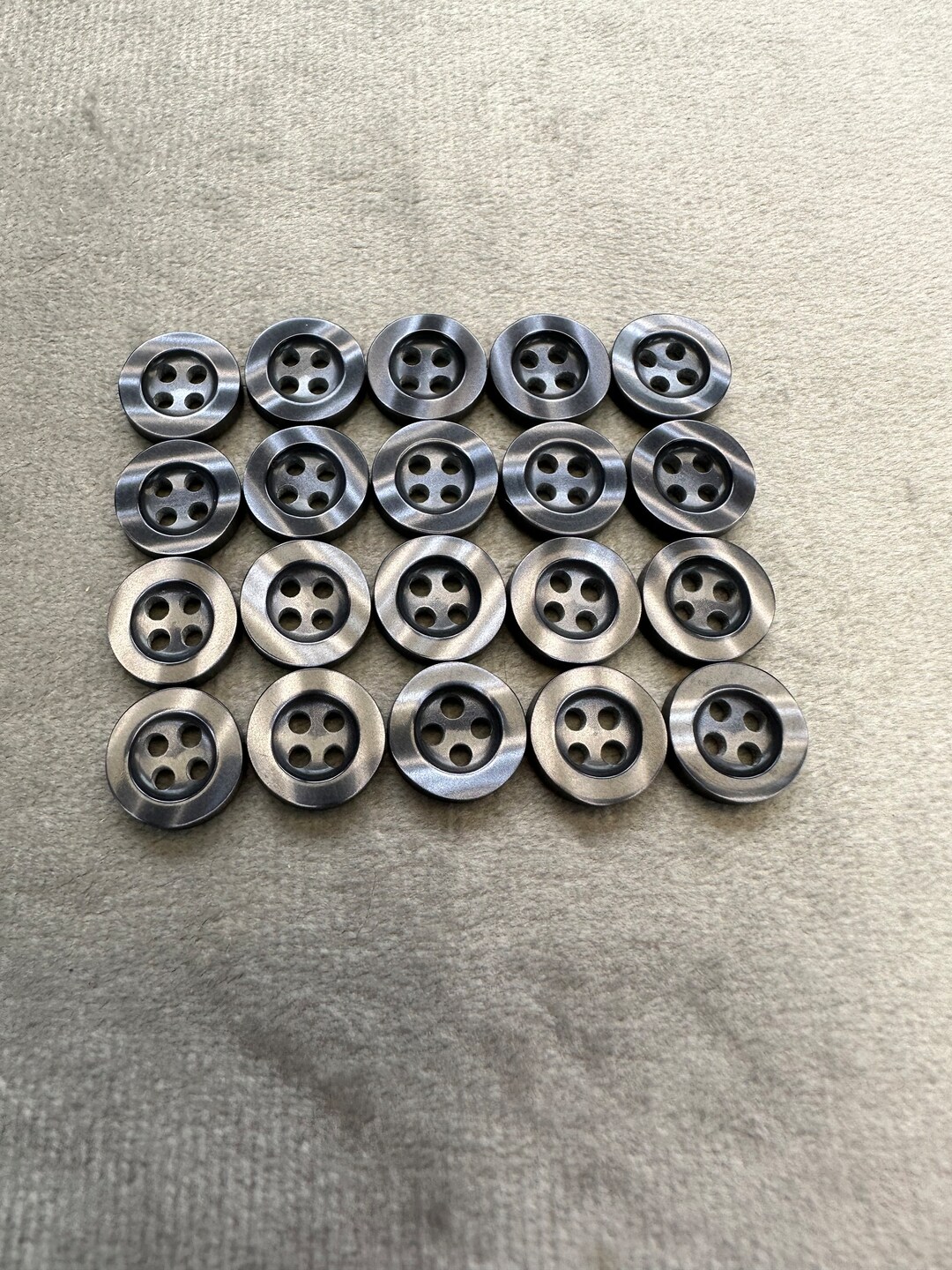 Pearly Buttons Deep Grey Shirt Style 11mm a Set of 20 - Etsy