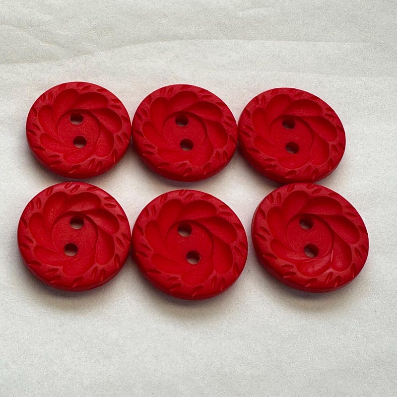 Luxury Buttons Red - Etsy UK