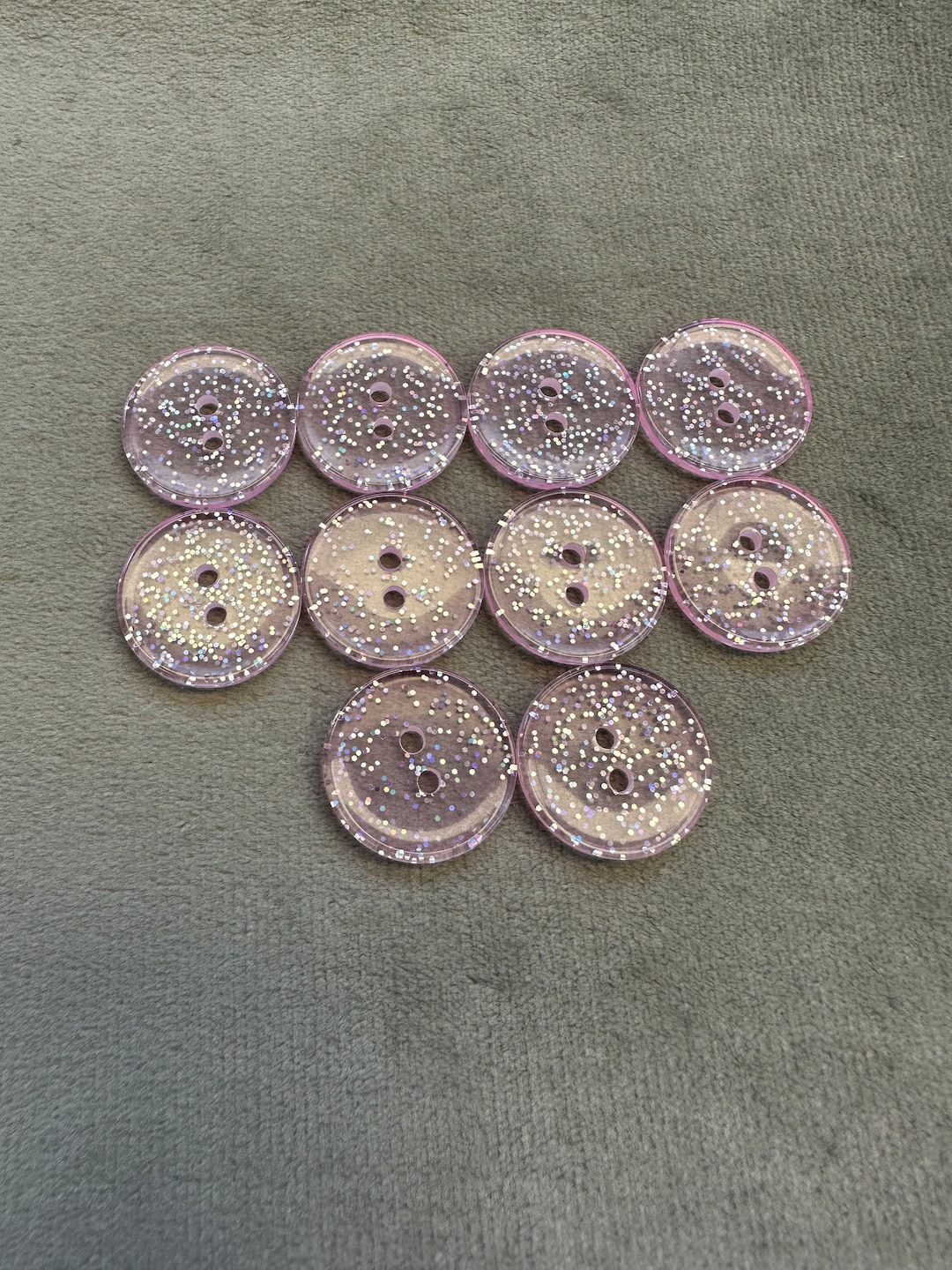 Glitter Buttons Pastel Pink 19mm a Set of 10 - Etsy
