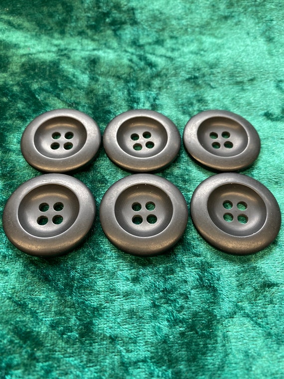 Matt Buttons Black Classic Style 31mm a Set of 6 - Etsy
