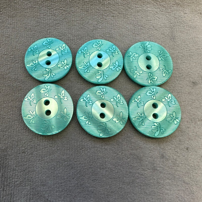 Large Floral Buttons - Etsy