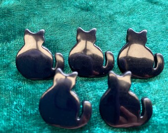 Black Cat Buttons | Etsy