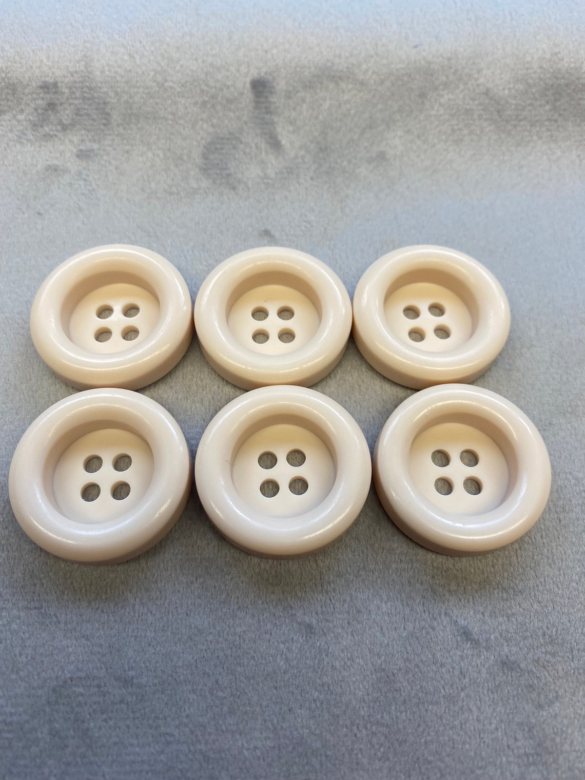 Chunky Buttons Cream Deep Border Design 26mm a Set of 6 - Etsy