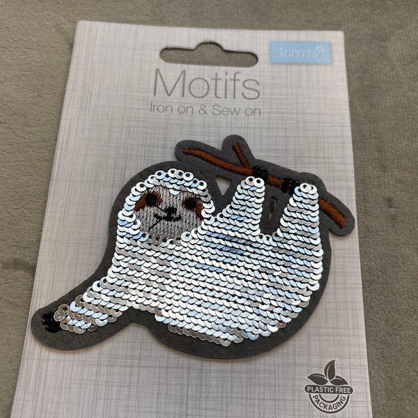 Sloth Iron on Patch - Etsy