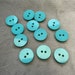 Iridescent Buttons Turquoise Pearly Finish 17mm a Set of 12 - Etsy