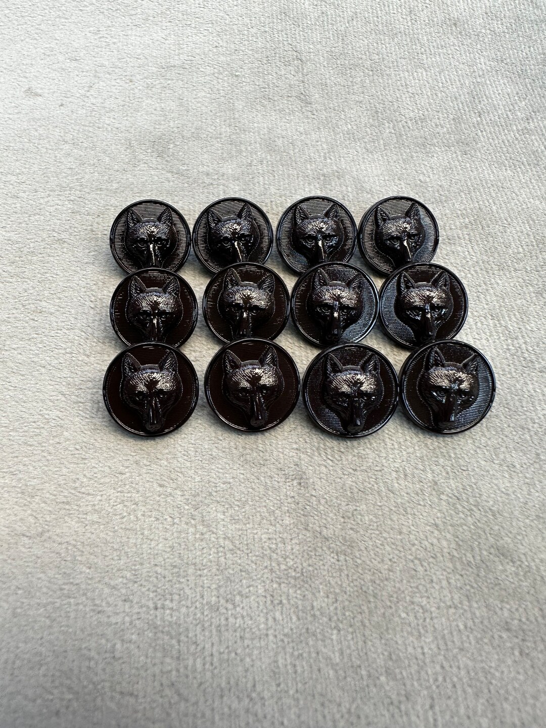 Fox Buttons Brown 15mm a Set of 12 - Etsy