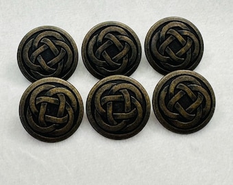 Tudor Rose Buttons Bronze Effect by Dill 19mm a Set of 6 - Etsy