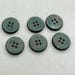 Grey Buttons 20mm a Set of 6 With an Iridescent Pearly Finish - Etsy