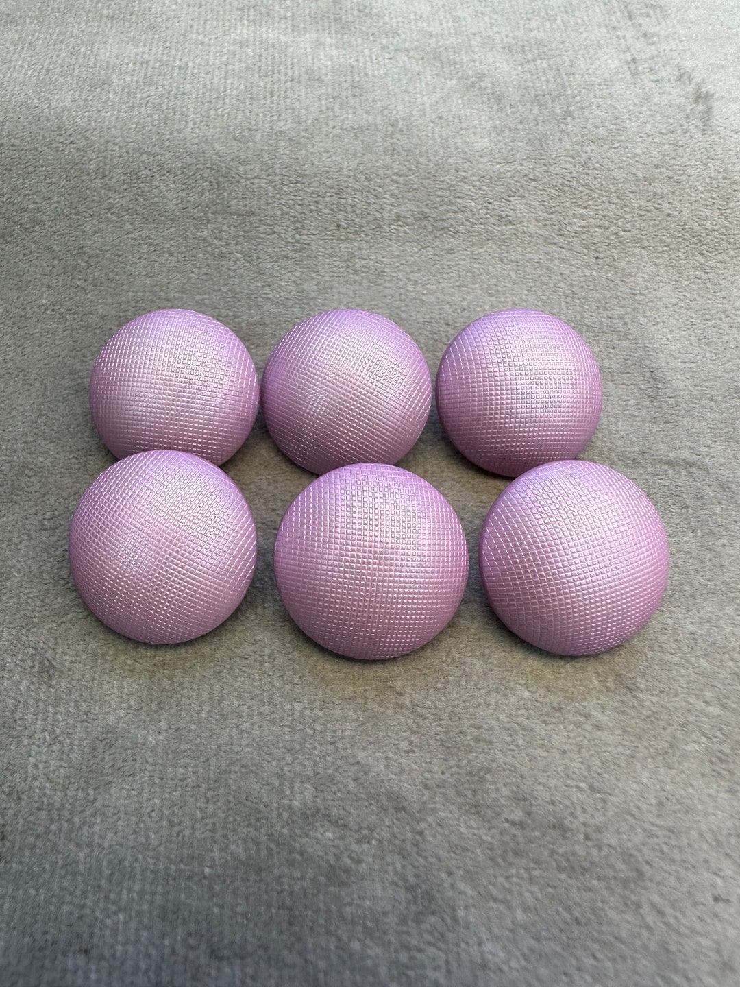Lilac Buttons 21mm a Set of 6 Textured Finish - Etsy