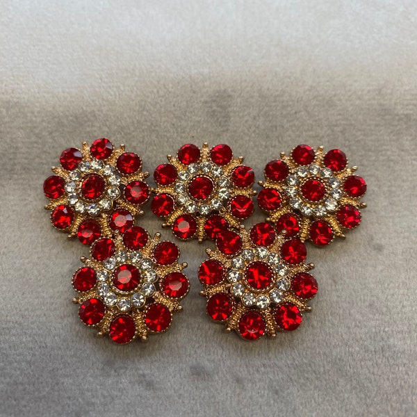 Rhinestone Buttons - Etsy