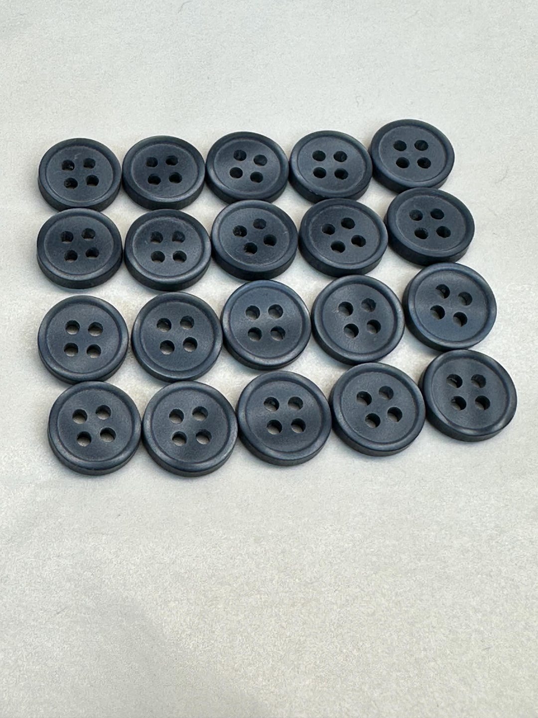 Blue Buttons 10mm a Set of Twenty With a Matt Finish - Etsy