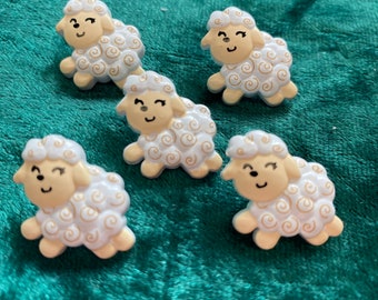 Sew Thru Sheep Buttons by Dress It up / Novelty Farm Animal | Etsy