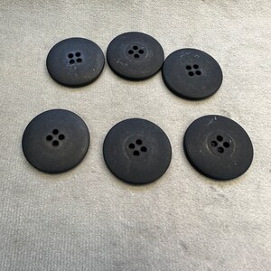 Elegant Logo Buttons Black Matt Finish 27mm a Set of 6 - Etsy