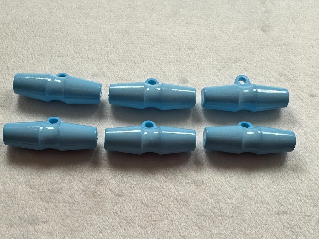 Light Blue Toggle Buttons 32mm a Set of Six on a Shank - Etsy