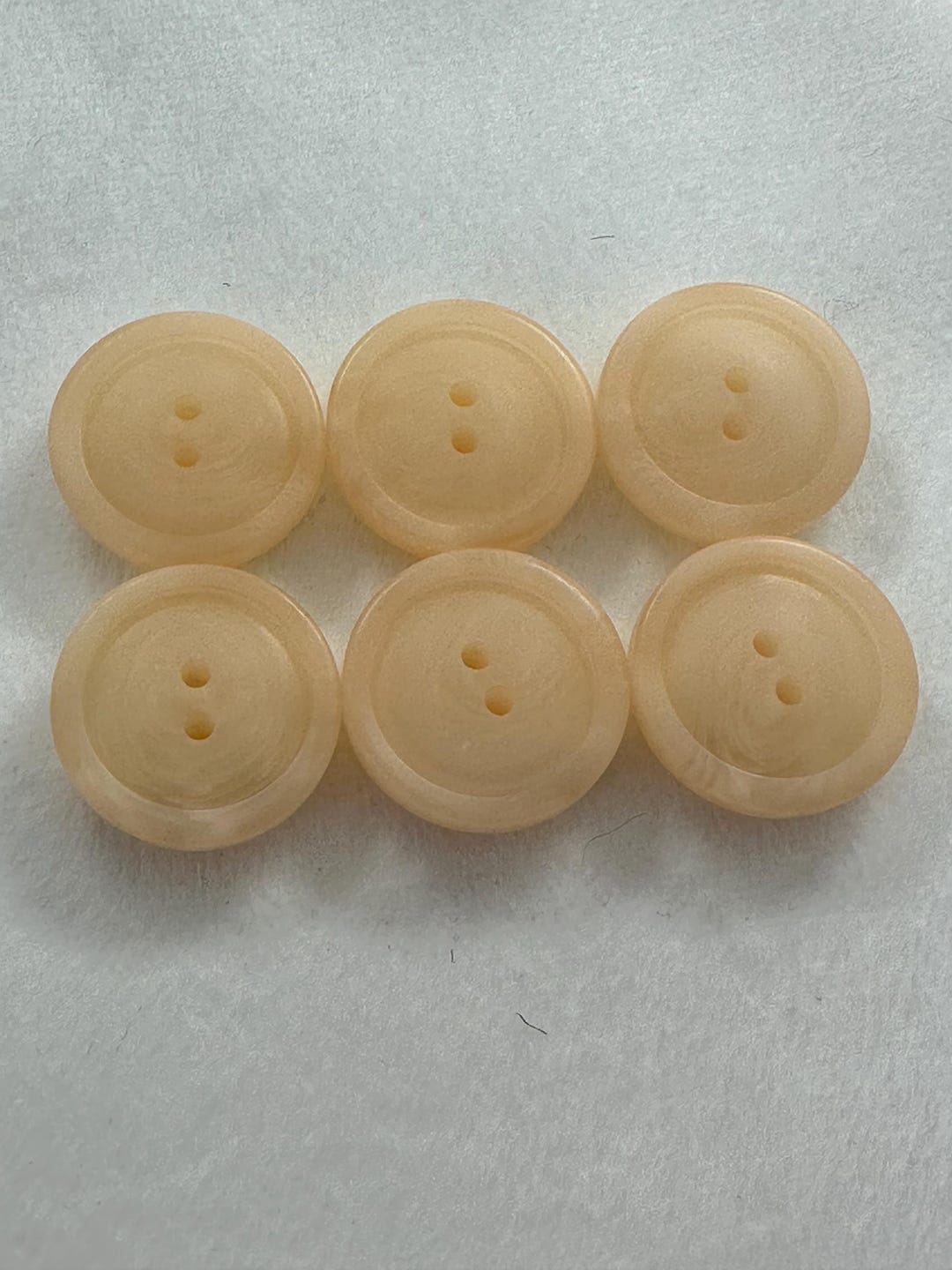 Peach Buttons 23mm a Set of 6 Chunky Matt Finish - Etsy