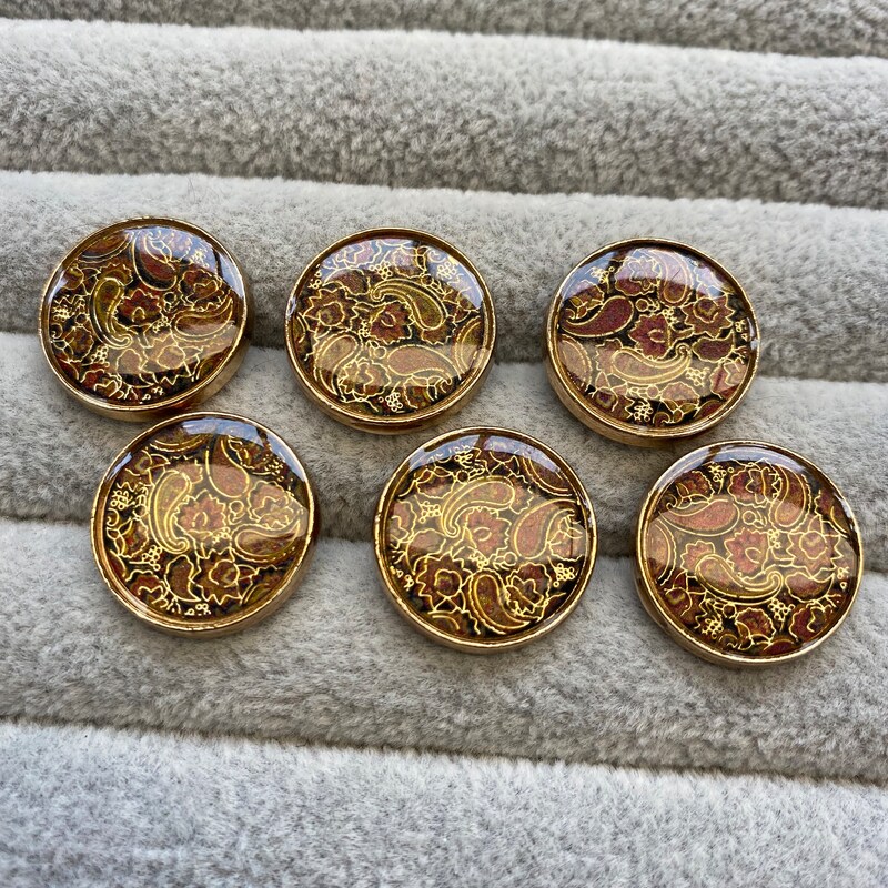 Enamel Buttons - Etsy